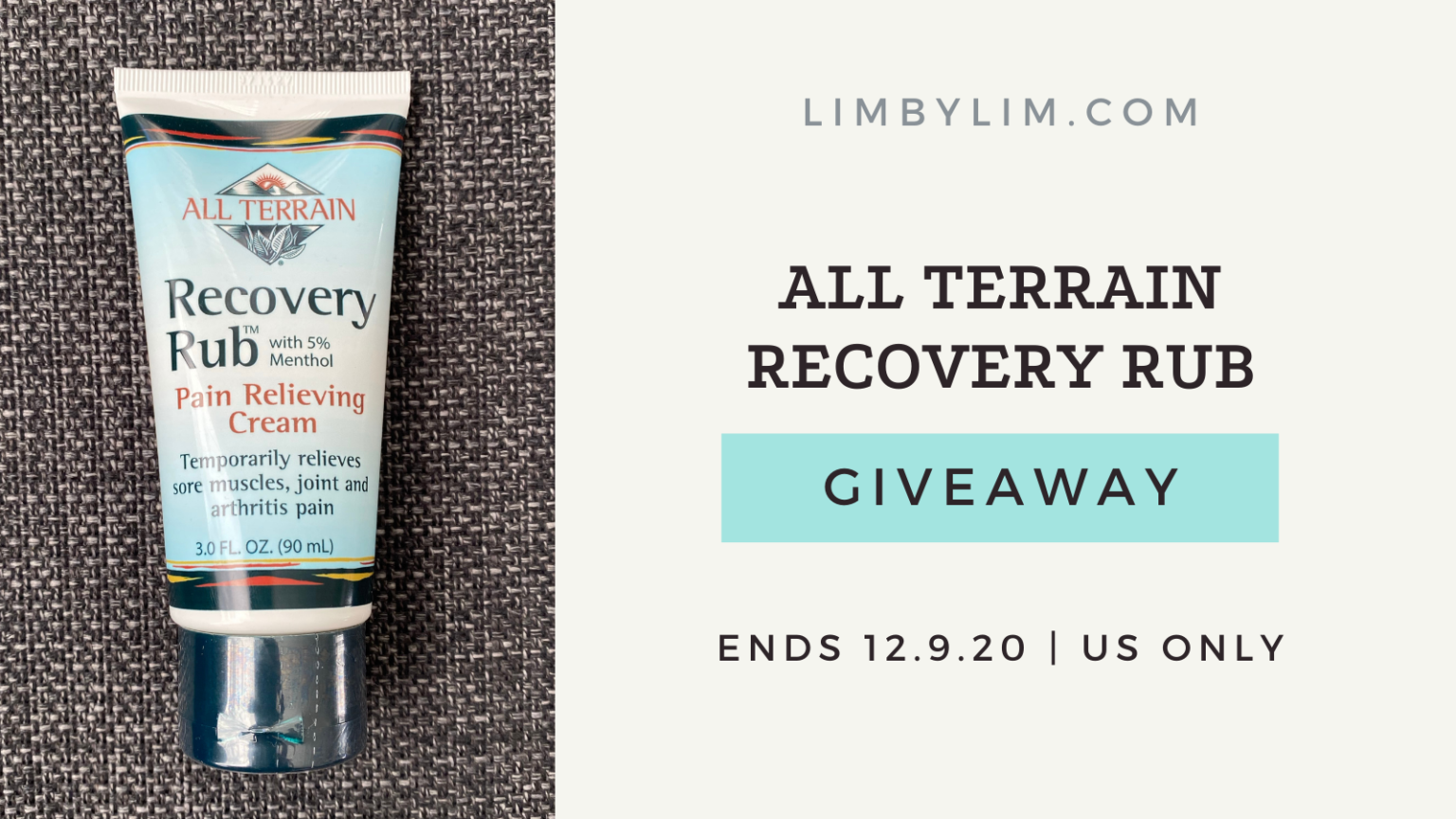 Relieve Your Pain With All Terrain Recovery Rub - LimByLim